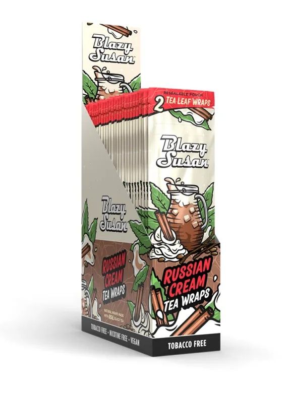 Blazy Susan Russian Cream Tea Leaf WRAPS 2pk – SMOKE Inc.