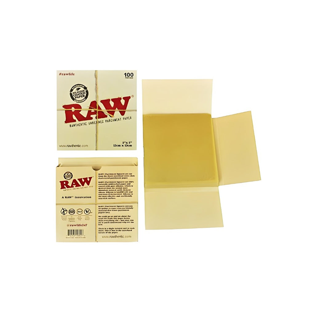 RAW Parchemnt Paper 3 x 3 – SMOKE Inc.