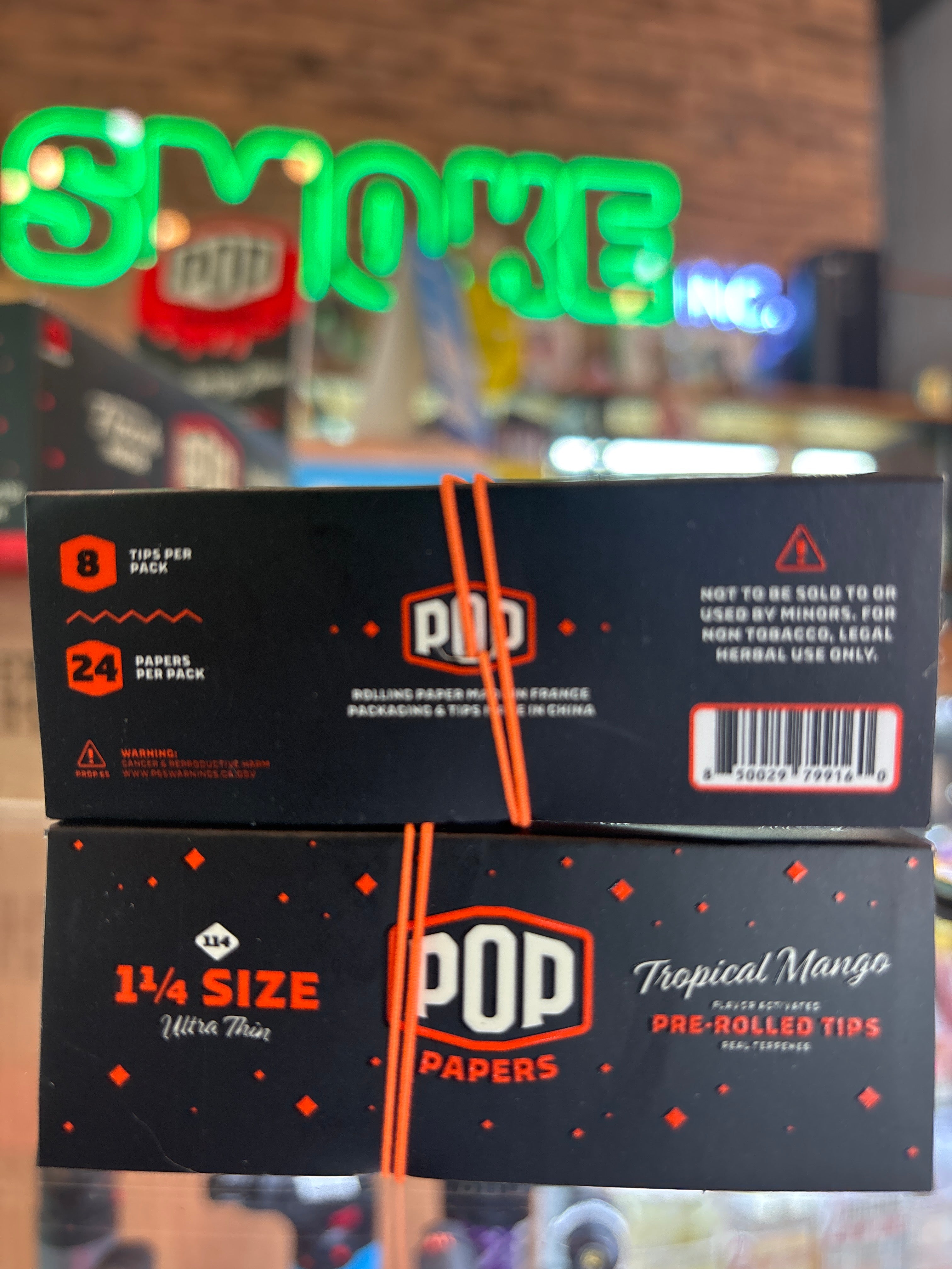 Pop Tropical Mango Jam - Tips Real Terpenes 1 1/4 – SMOKE Inc.