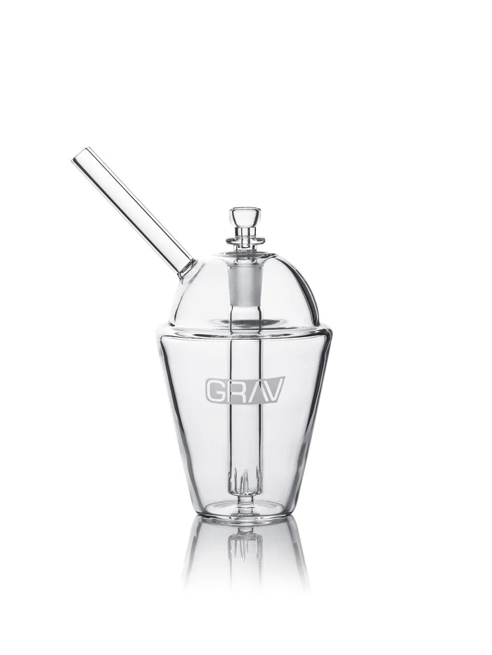 GRAV Slush Cup Bubbler Bong Clear – SMOKE Inc.
